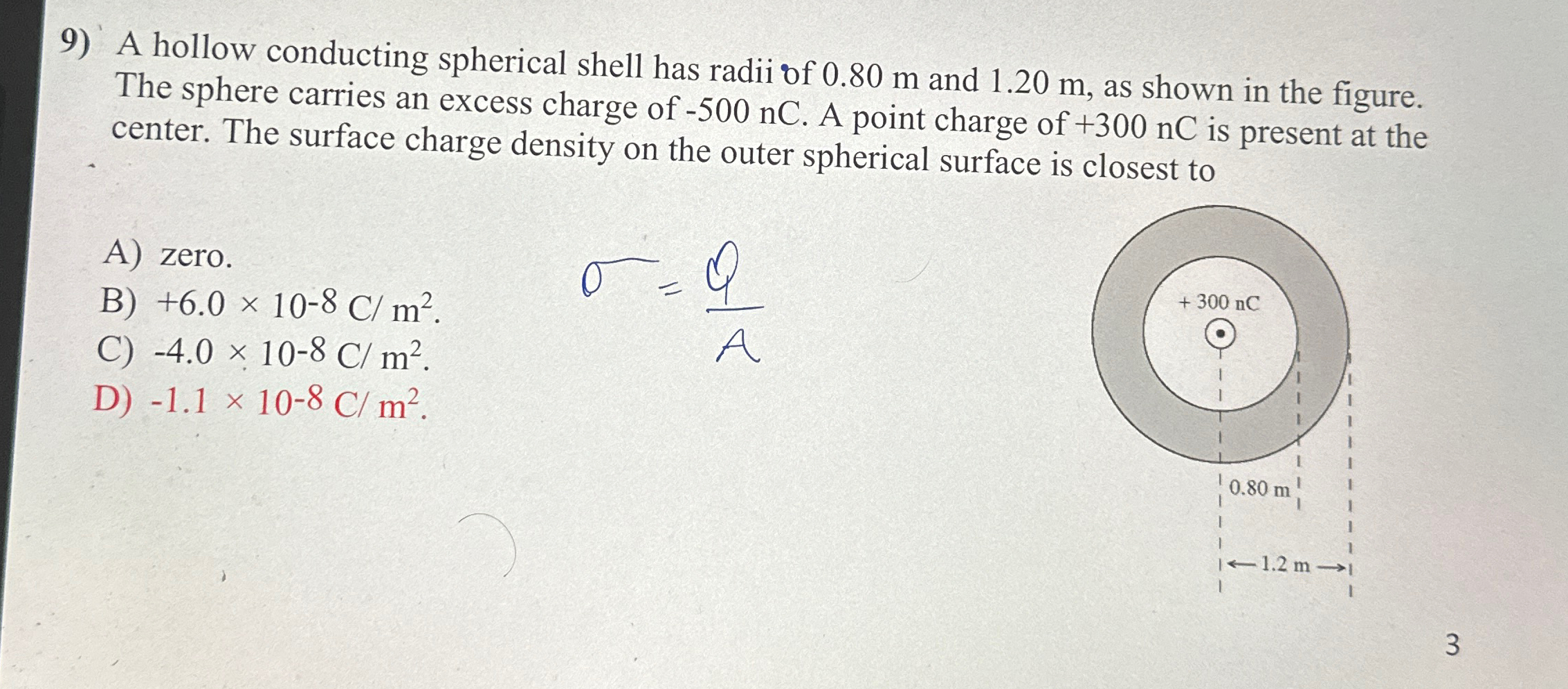 Solved A hollow conducting spherical shell has radii of | Chegg.com