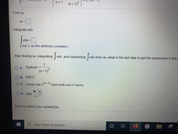 Solved Use integration by parts to derive the following | Chegg.com