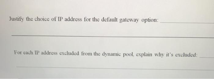 Solved Part VII: Implementing DHCP Objective I: Configure | Chegg.com