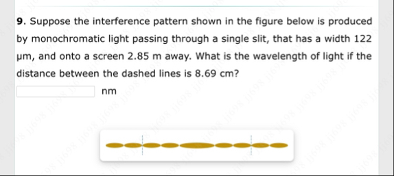 Solved Suppose the interference pattern shown in the figure | Chegg.com