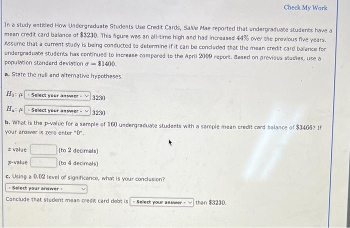 Solved In a study entitled How Undergraduate Students Use | Chegg.com