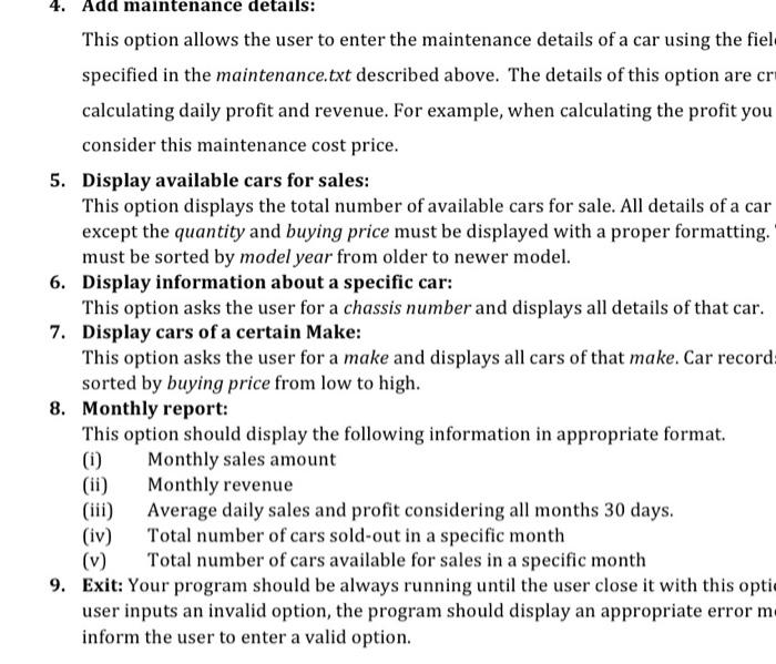 Car Sales and Inventory Management System (CSIMS) | Chegg.com