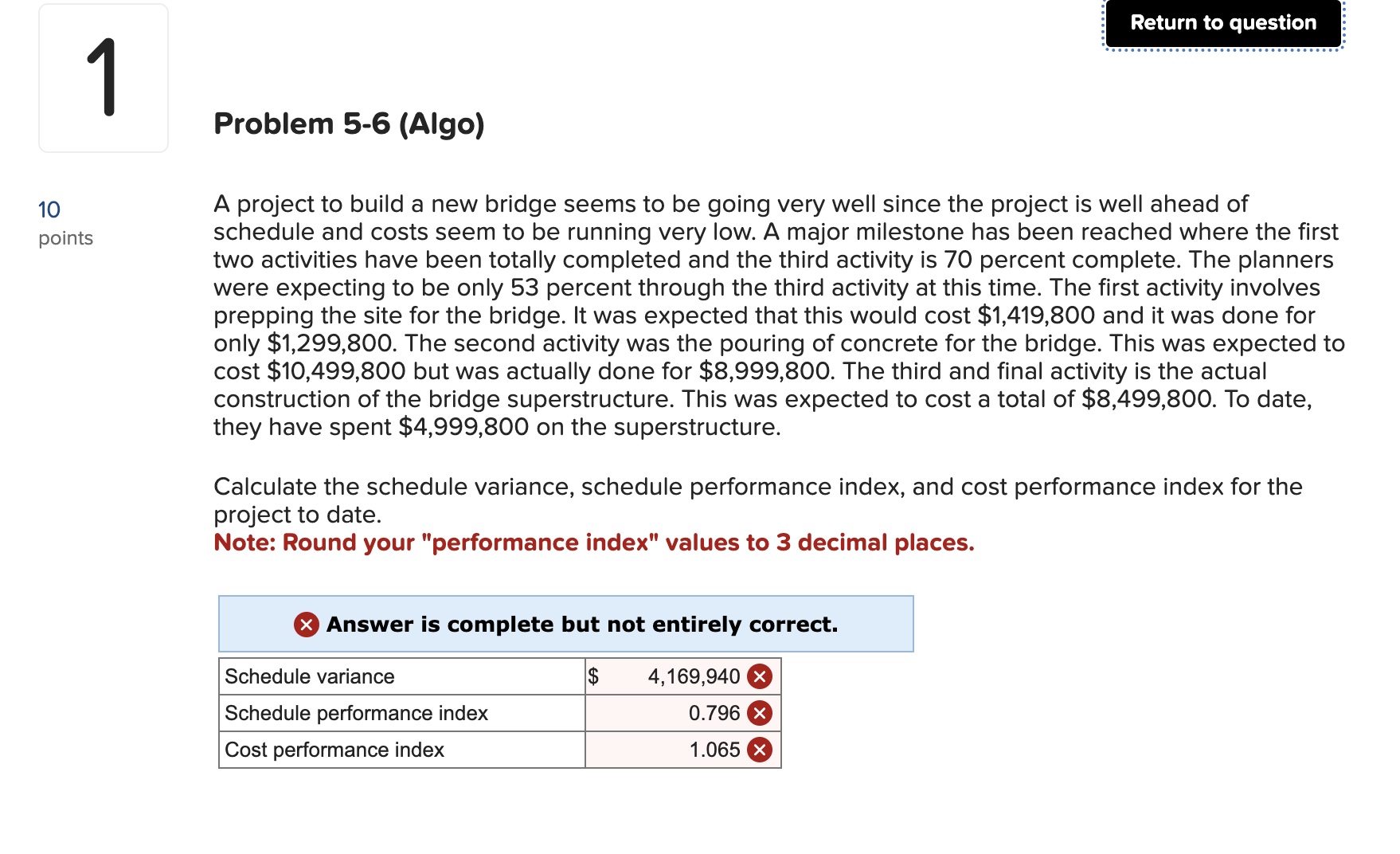 Solved Problem 5-6 (Algo)A project to build a new bridge | Chegg.com