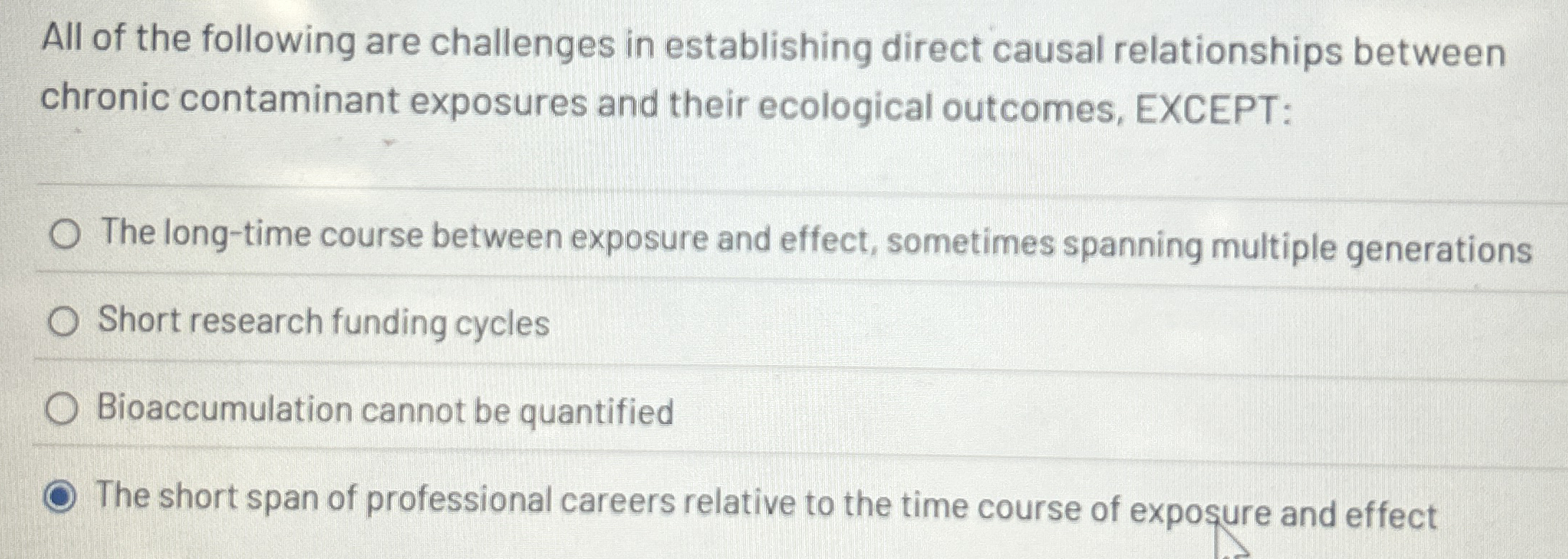 Solved All of the following are challenges in establishing | Chegg.com