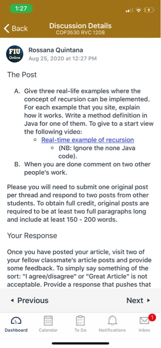 Solved Give three real-life examples where the concept of | Chegg.com
