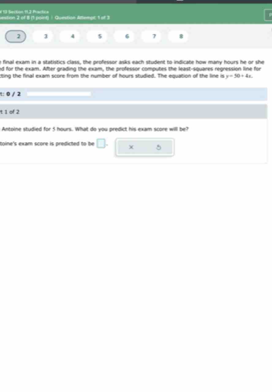 final exam in a statistics dass, the professor asks | Chegg.com