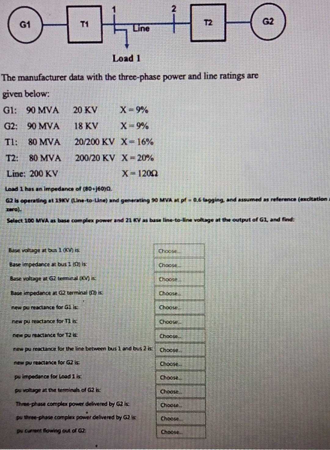 Solved The manufacturer data with the three-phase power and | Chegg.com