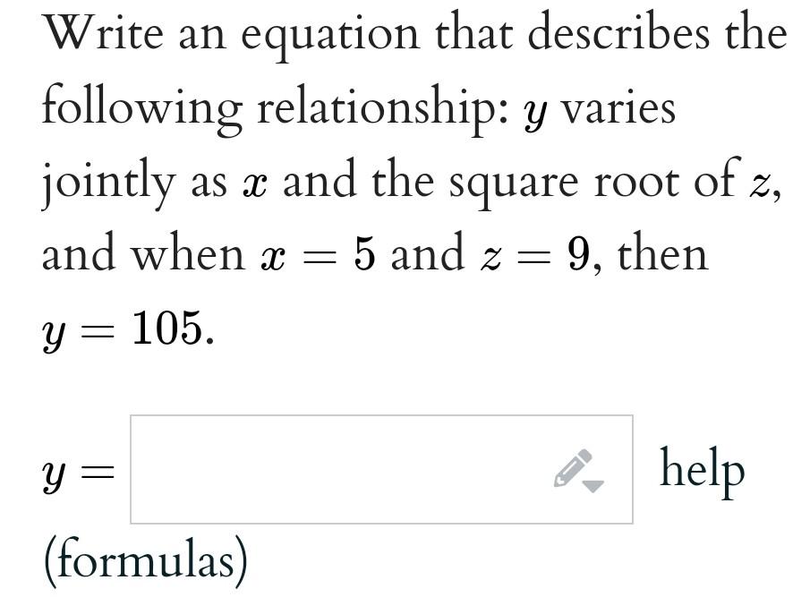 Solved Write an equation that describes the following | Chegg.com