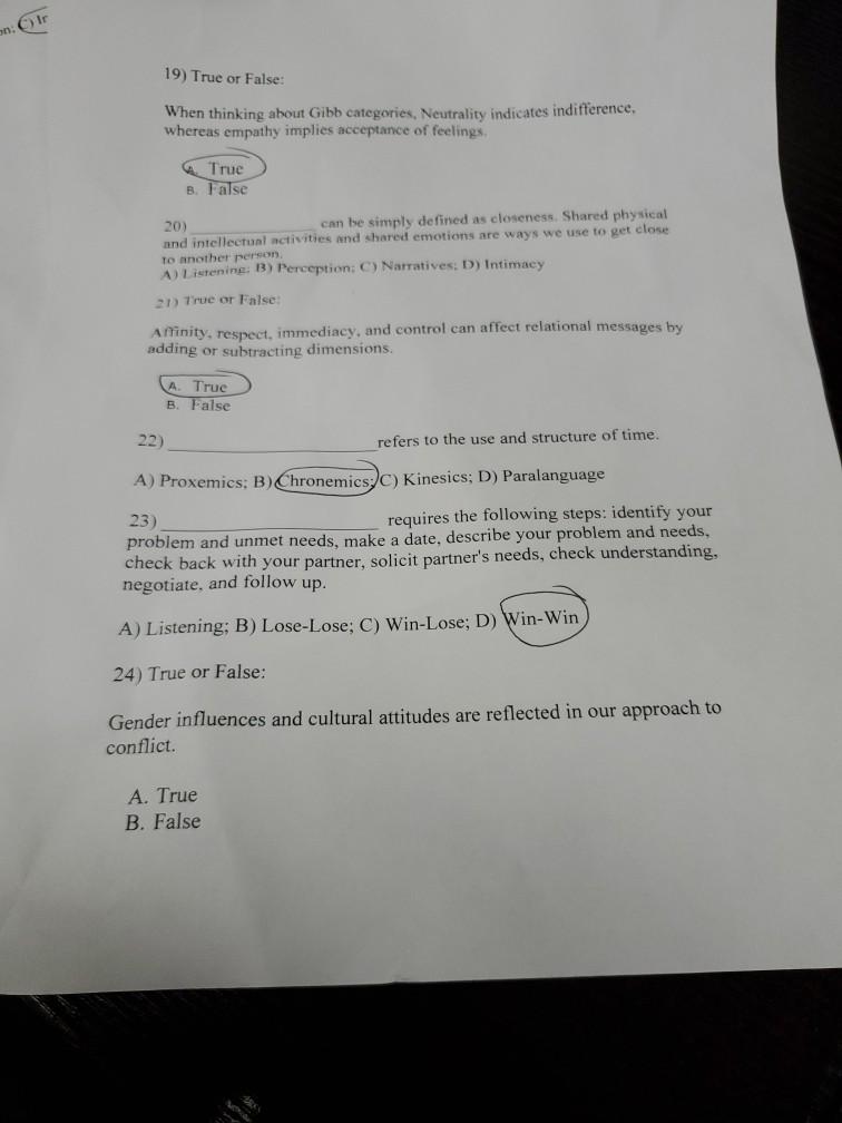 Solved Name: Class Time: * Please choose and circle the best | Chegg.com