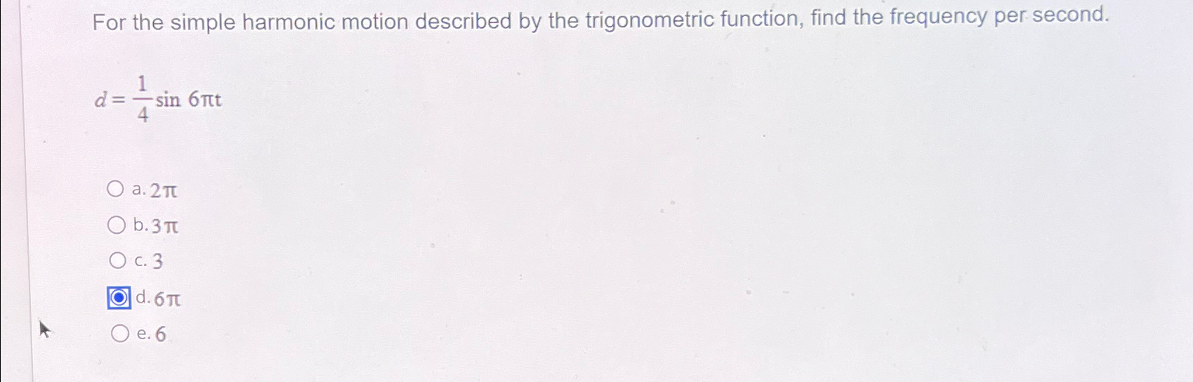 Solved For the simple harmonic motion described by the | Chegg.com
