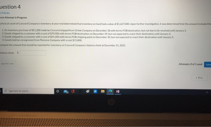 Solved uestion 4 Policies rent Attempt in Progress physical | Chegg.com