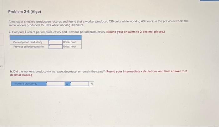 Solved A manager checked production records and found that | Chegg.com