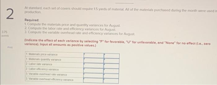 Solved Problem 9-24 (Algo) Comprehensive Variance Analysis | Chegg.com