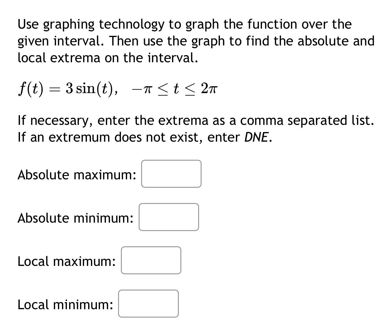 Solved Use graphing technology to graph the function over | Chegg.com