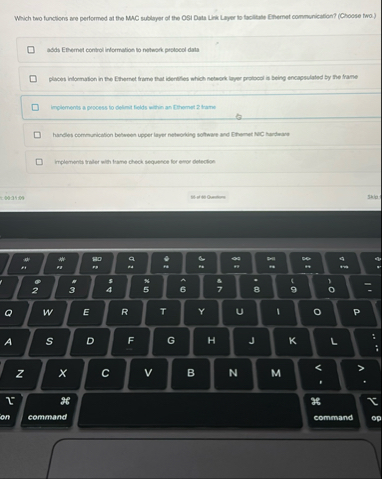 Solved Which two functions are performed at the MAC sublayer | Chegg.com