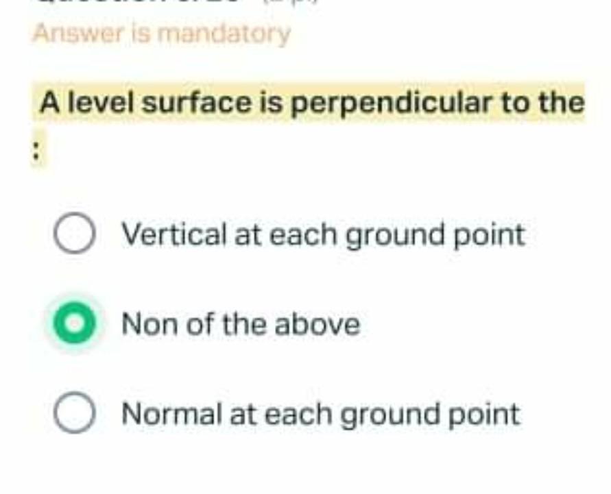 Solved Answer is mandatory A level surface is perpendicular | Chegg.com