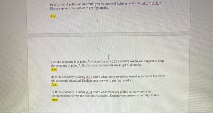 Solved PL N 13 AD 4 P2 P1 AD AD1 AD2 YI YZ Y3 Y (Real GDP | Chegg.com