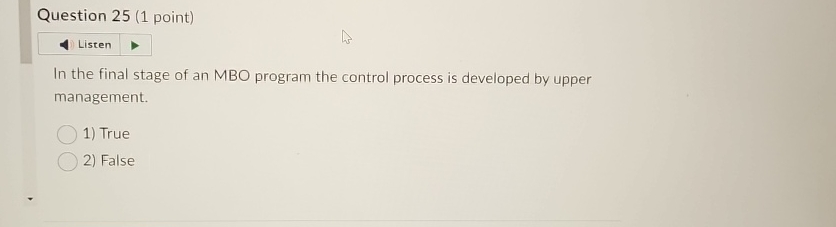 Solved Question 25 (1 ﻿point)ListenIn the final stage of an | Chegg.com
