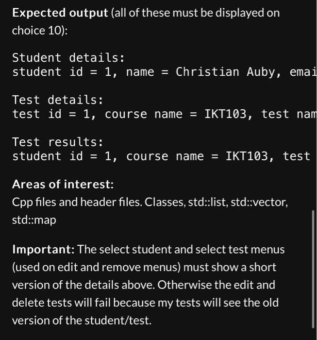 Solved Your task is to write an application that keeps track | Chegg.com