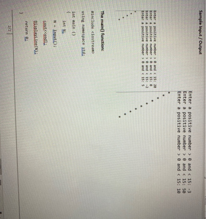 Solved Exercise#2: Input and Diagonal Implement the | Chegg.com