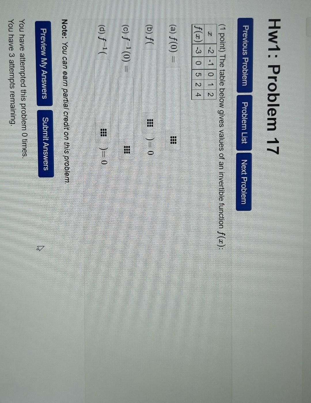 Solved Hw1: Problem 17 Previous Problem Problem List Next | Chegg.com