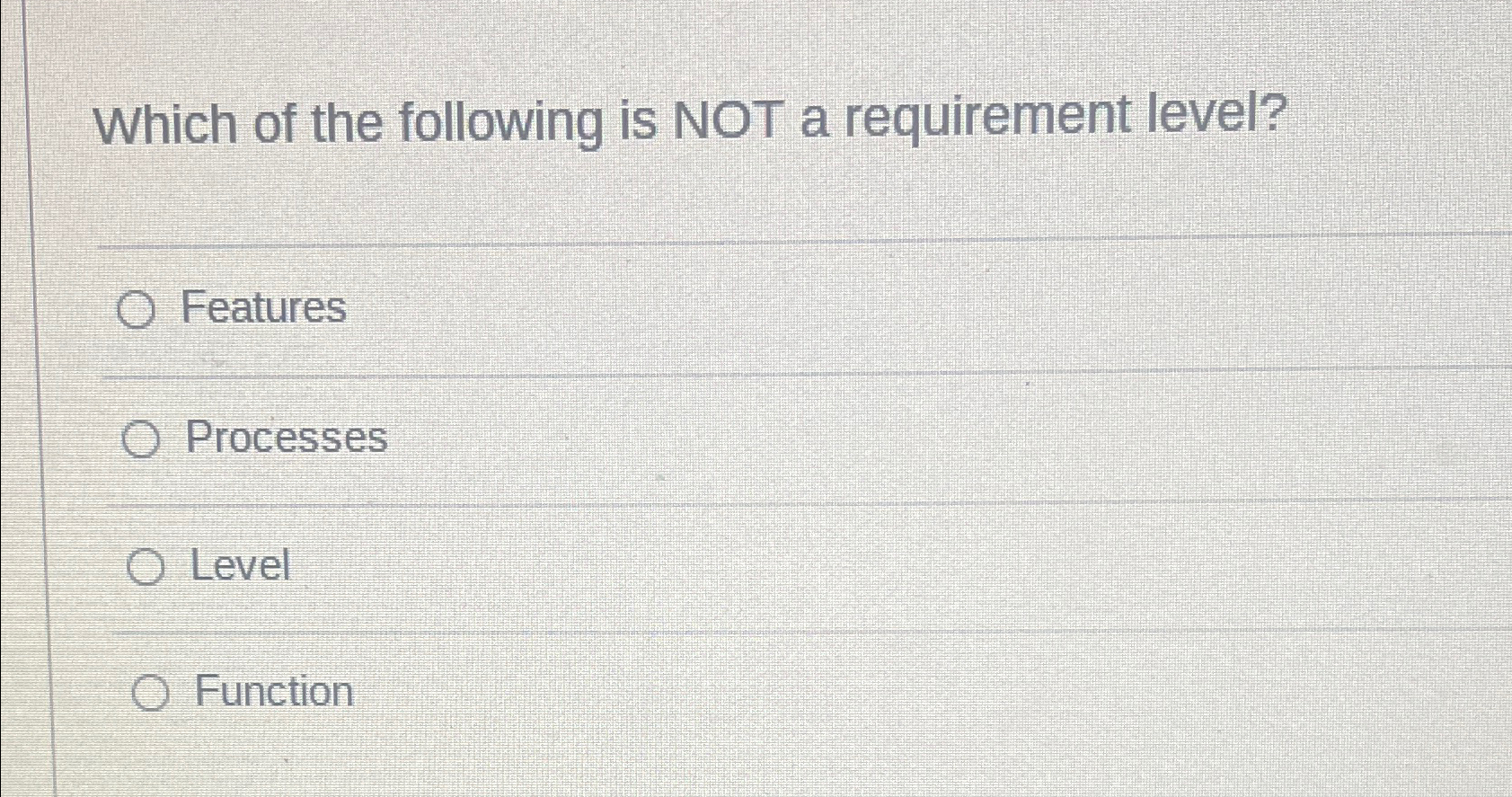 Solved Which of the following is NOT a requirement | Chegg.com