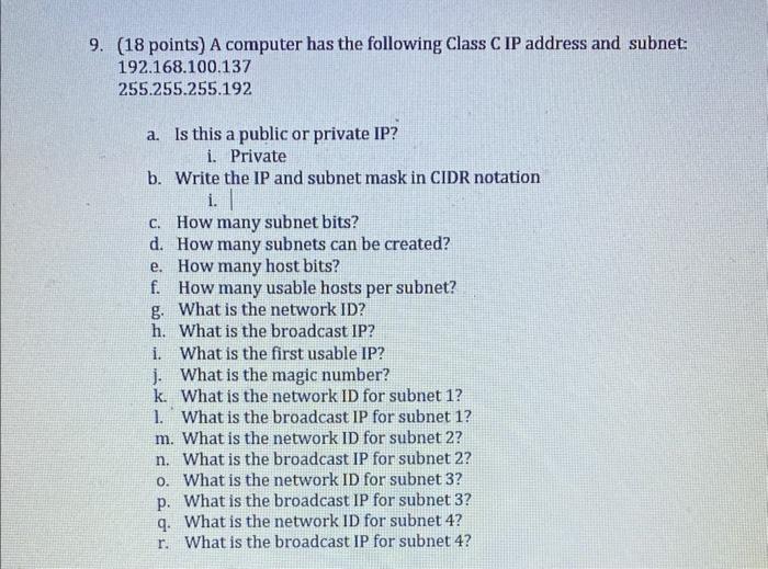 Solved This Is For My Networking Class And I Can Figure Out 7694
