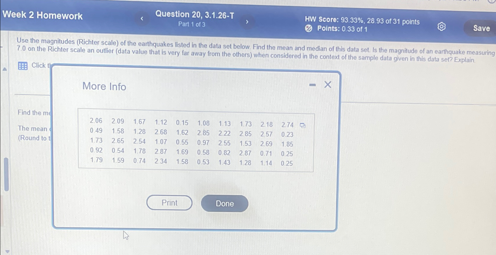 Solved Week 2 ﻿HomeworkQuestion 20, 3.1.26-TPart 1 ﻿of 3HW | Chegg.com