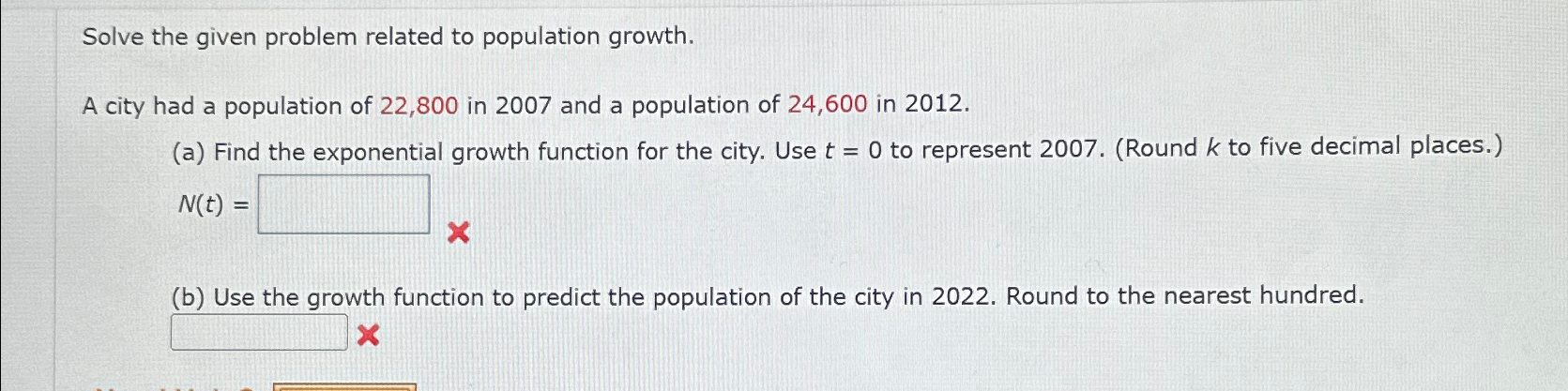 Solved Solve the given problem related to population | Chegg.com