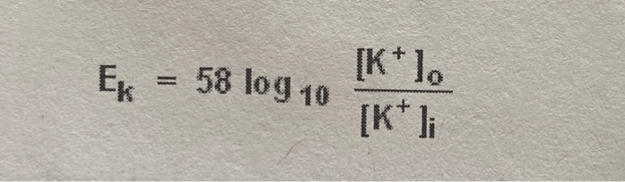 Solved Qu 1. Using the simplified Nernst Equation calculate | Chegg.com