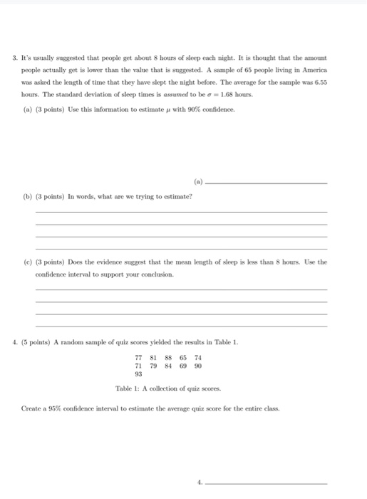 Solved Math 200 Confidence Intervals Worksheet 1. Geologists | Chegg.com