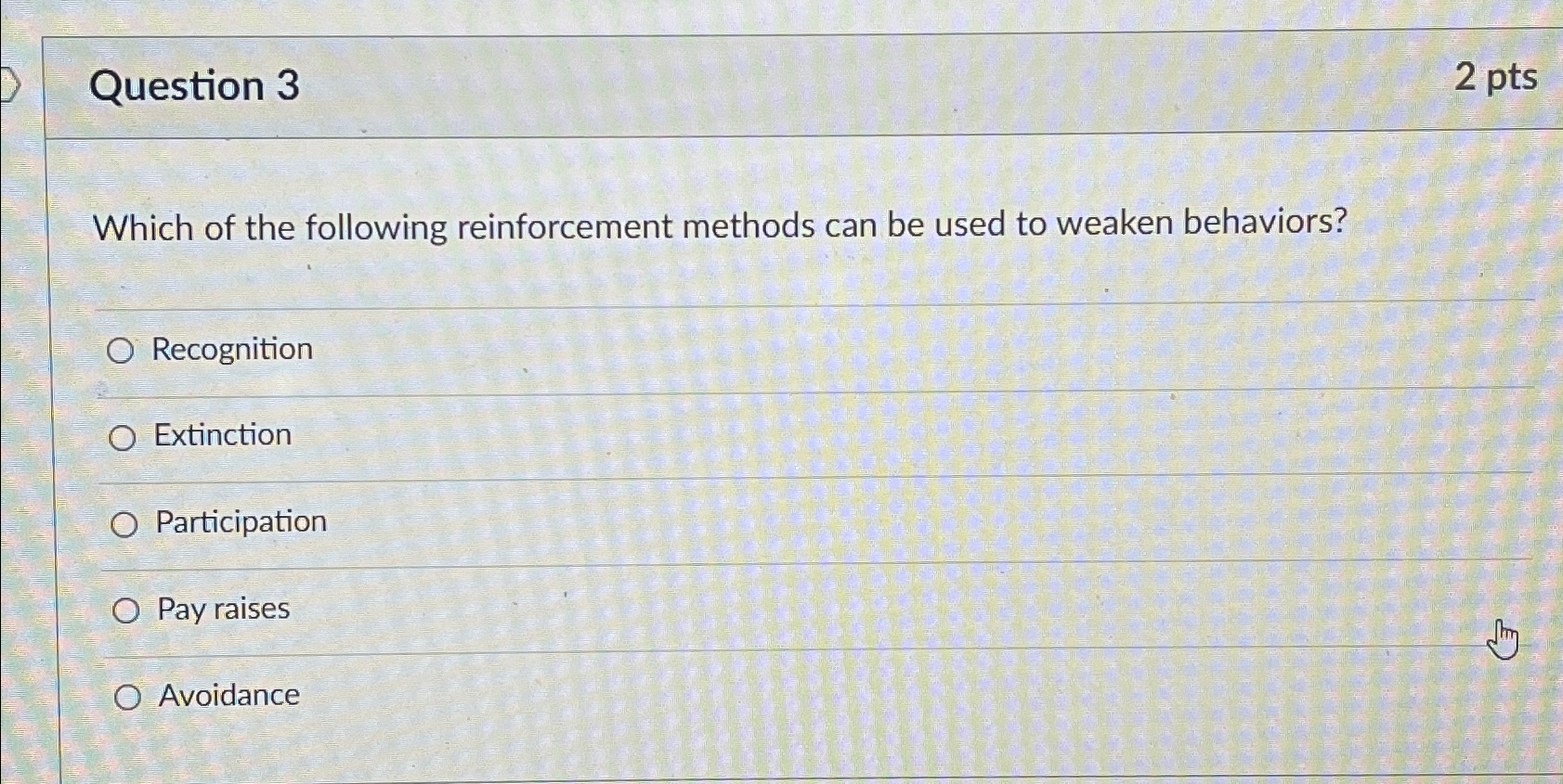 Solved Question 32 ﻿ptsWhich of the following reinforcement | Chegg.com