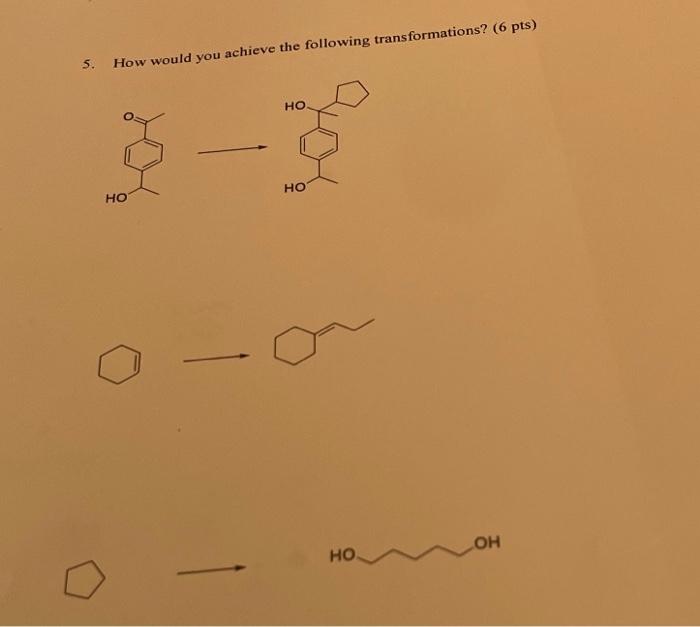 Solved 5. How would you achieve the following | Chegg.com