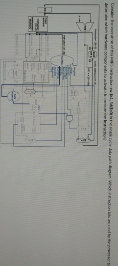 Solved Consider the execution of this MIPS instruction sw | Chegg.com