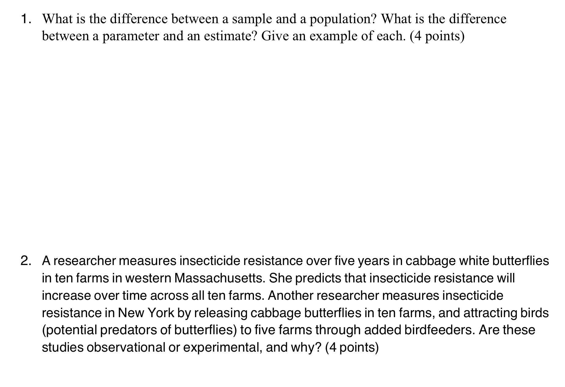 Solved What is the difference between a sample and a | Chegg.com