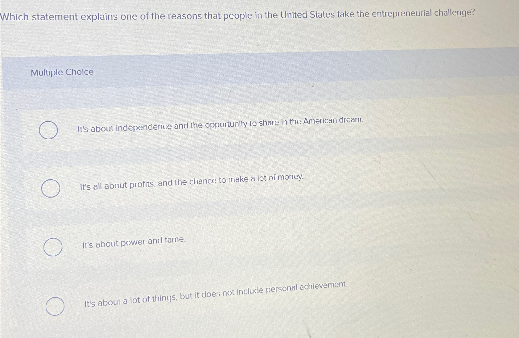 Solved Which statement explains one of the reasons that | Chegg.com