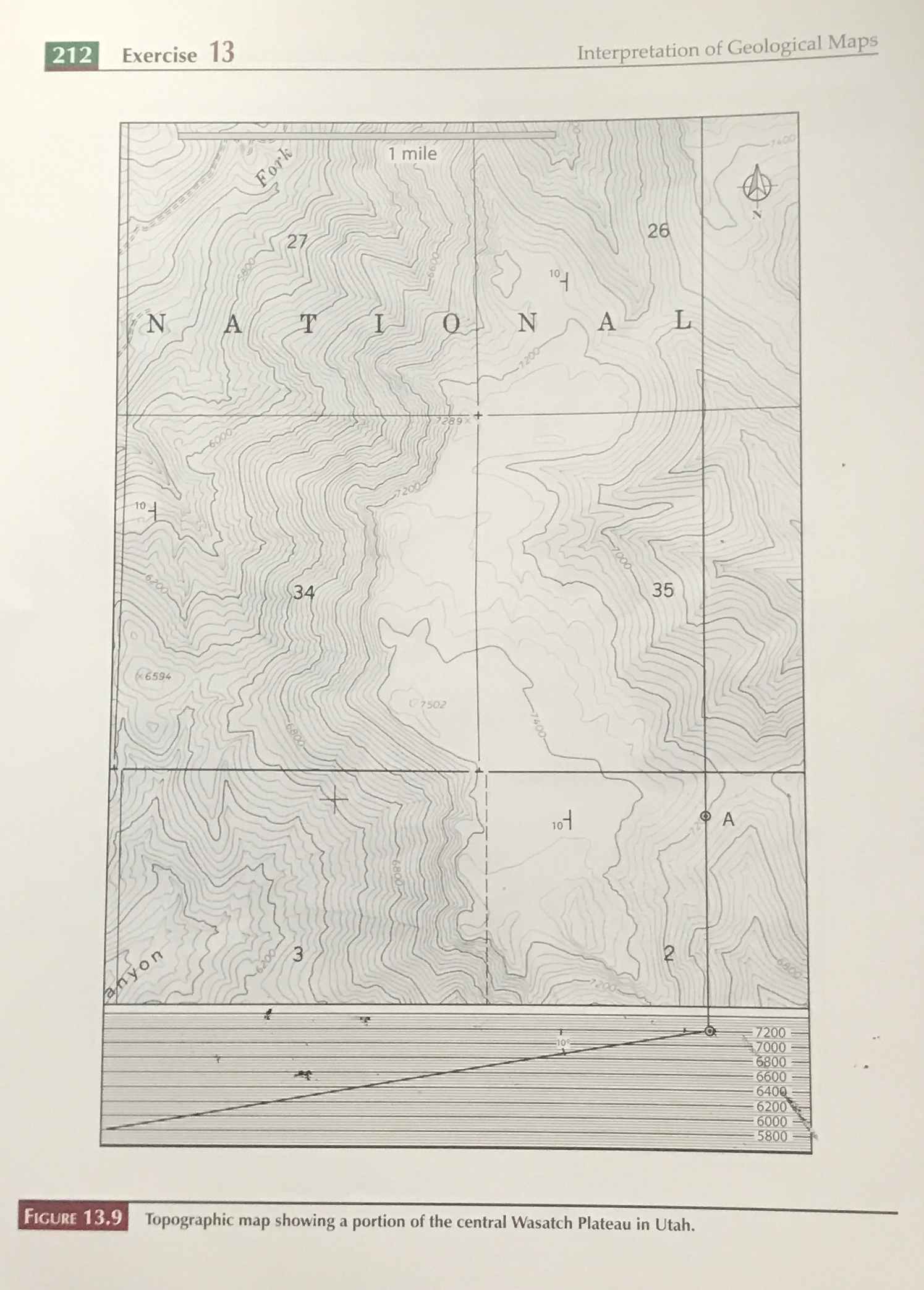 Solved 212 ﻿Exercise 13Interpretation of Geological | Chegg.com