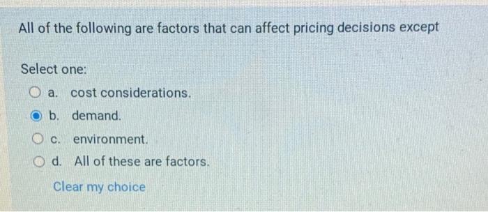 Solved All of the following are factors that can affect | Chegg.com Solved All of the following are factors that can affect | Chegg.com
