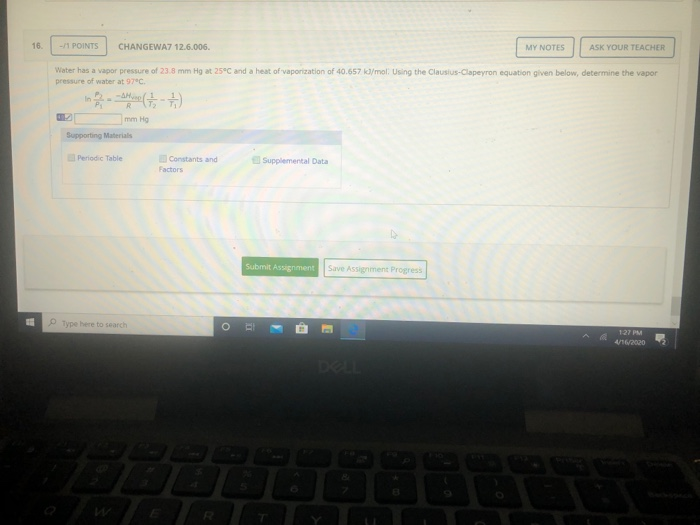 Solved MY NOTES ASK YOUR TEACHER - 1 POINTS CHANGEWAZ | Chegg.com