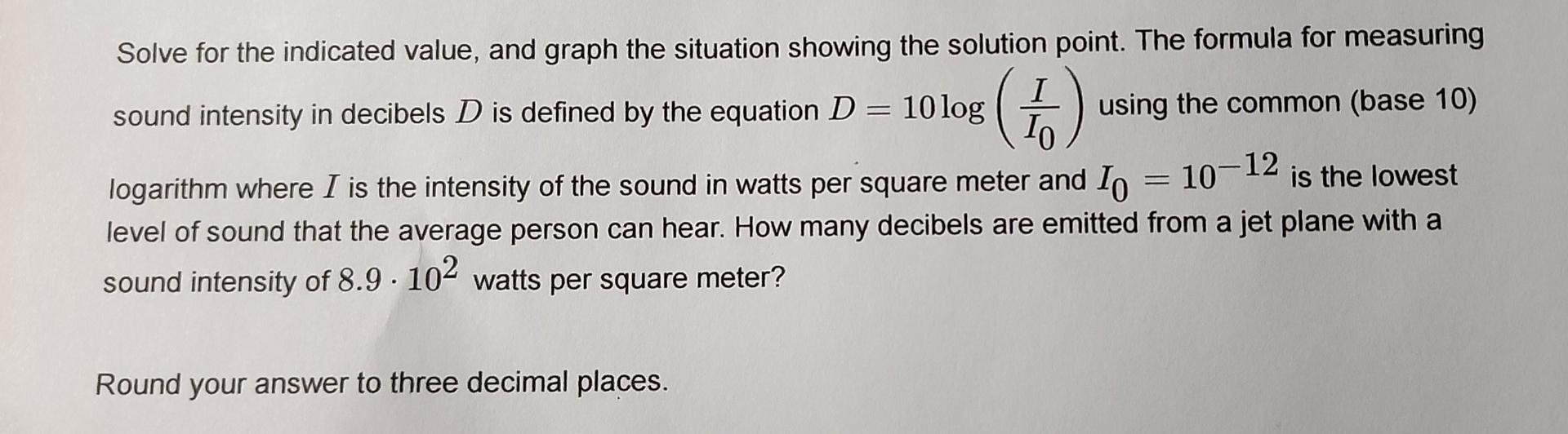 Solved Solve for the indicated value, and graph the | Chegg.com