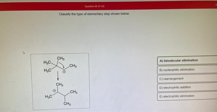 Solved Classify the type of elementary step shown below. | Chegg.com