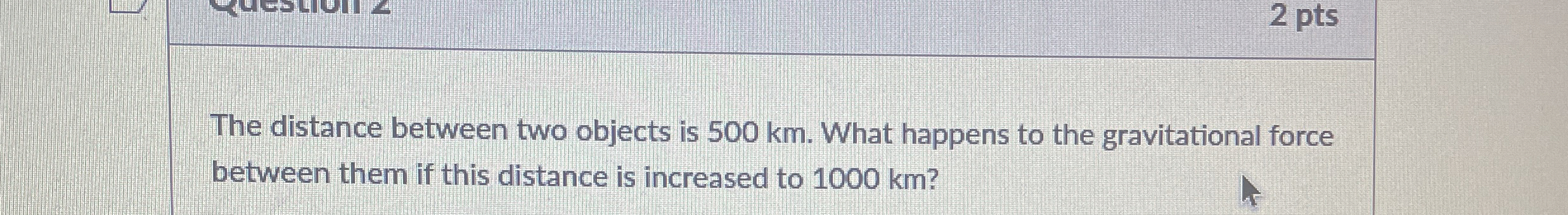 Solved The distance between two objects is 500 ﻿km . ﻿What | Chegg.com