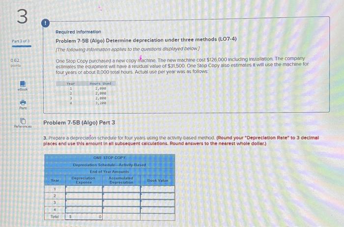 Solved Required information Problem 7.5B (Algo) Determine | Chegg.com