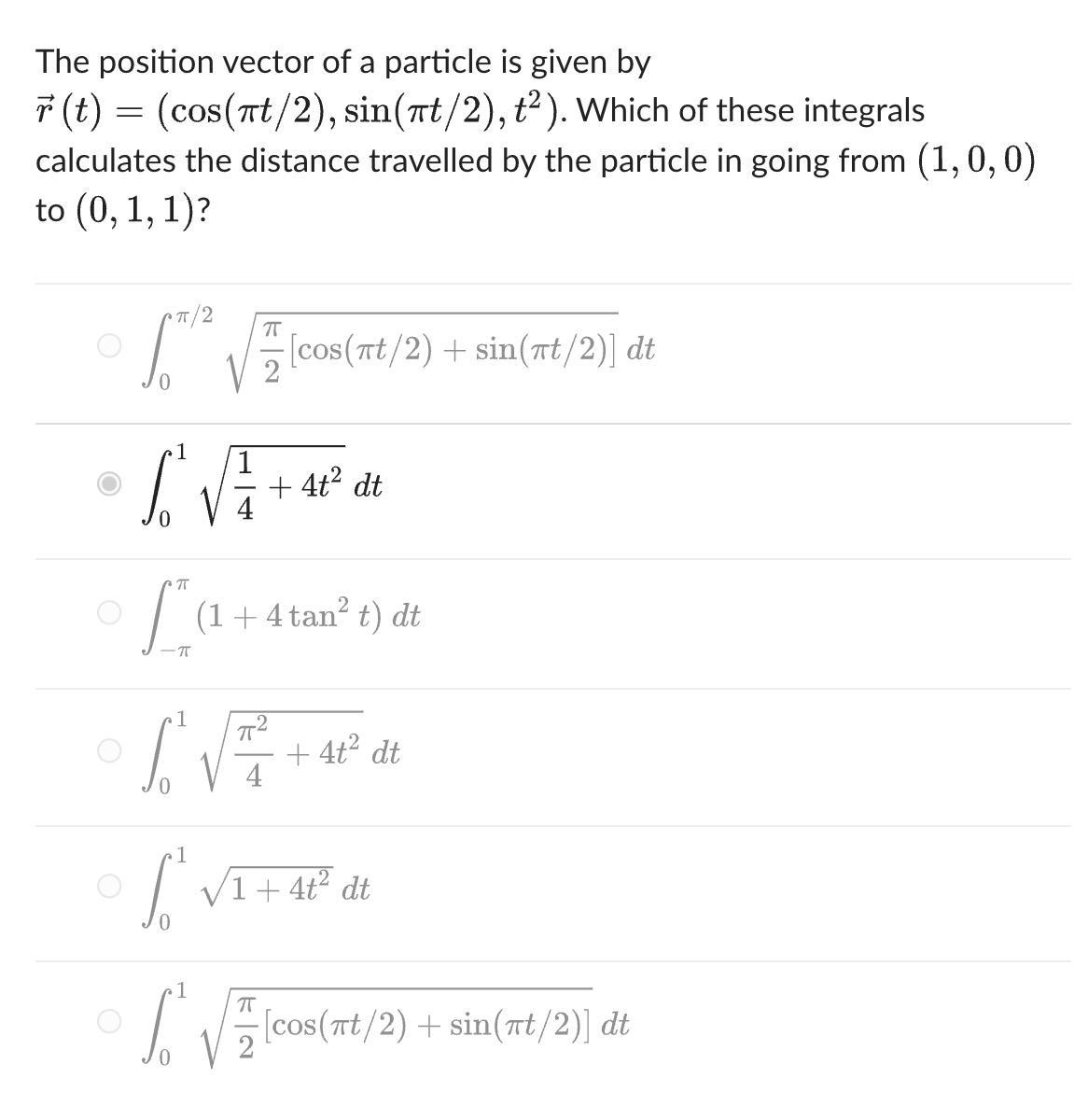 Solved The position vector of a particle is given | Chegg.com