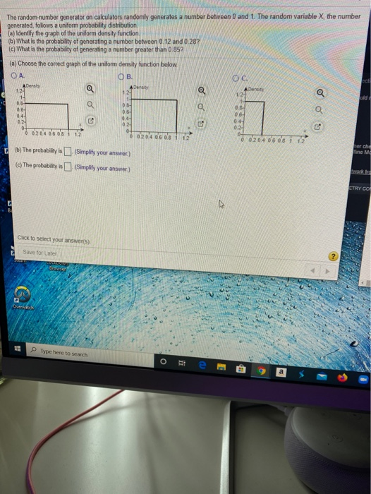 Solved the random-number generator on calculators randomly | Chegg.com