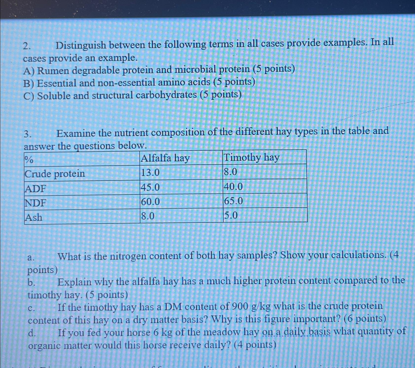 Solved Distinguish between the following terms in all cases | Chegg.com