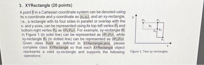 Solved 3. XYRectangle ( 20 points) A point P in a Cartesian | Chegg.com
