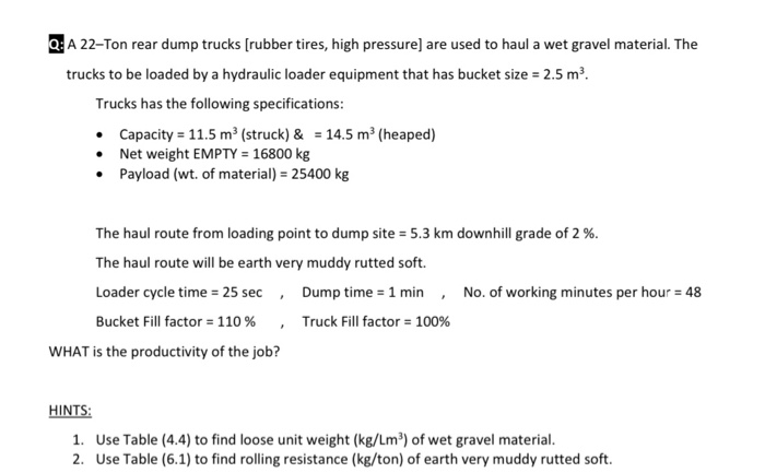 Solved SWELL FACTOR TABLE 4.4 Representative properties of | Chegg.com