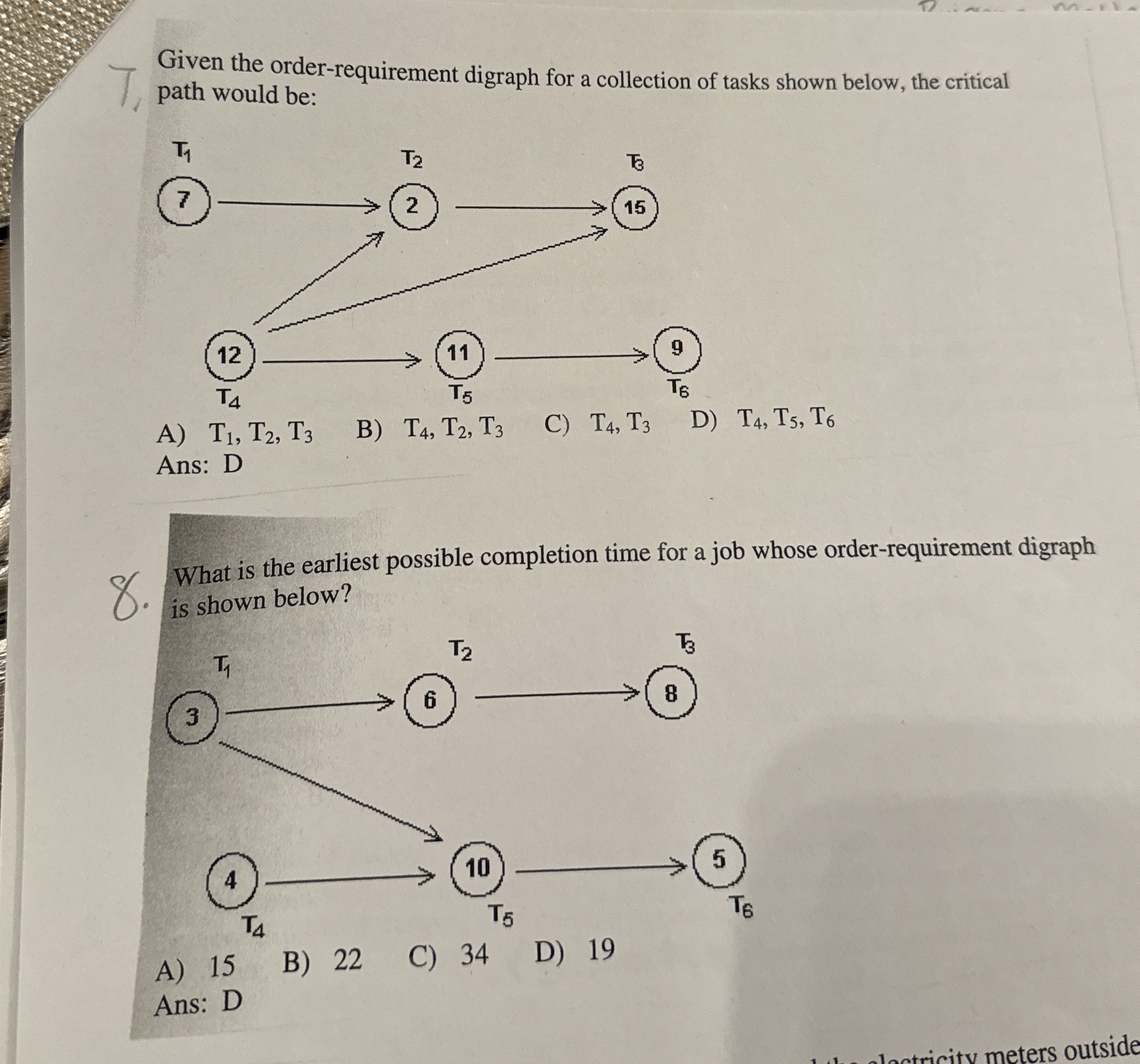 Solved How do you do these 2 ﻿probiems?Given the | Chegg.com