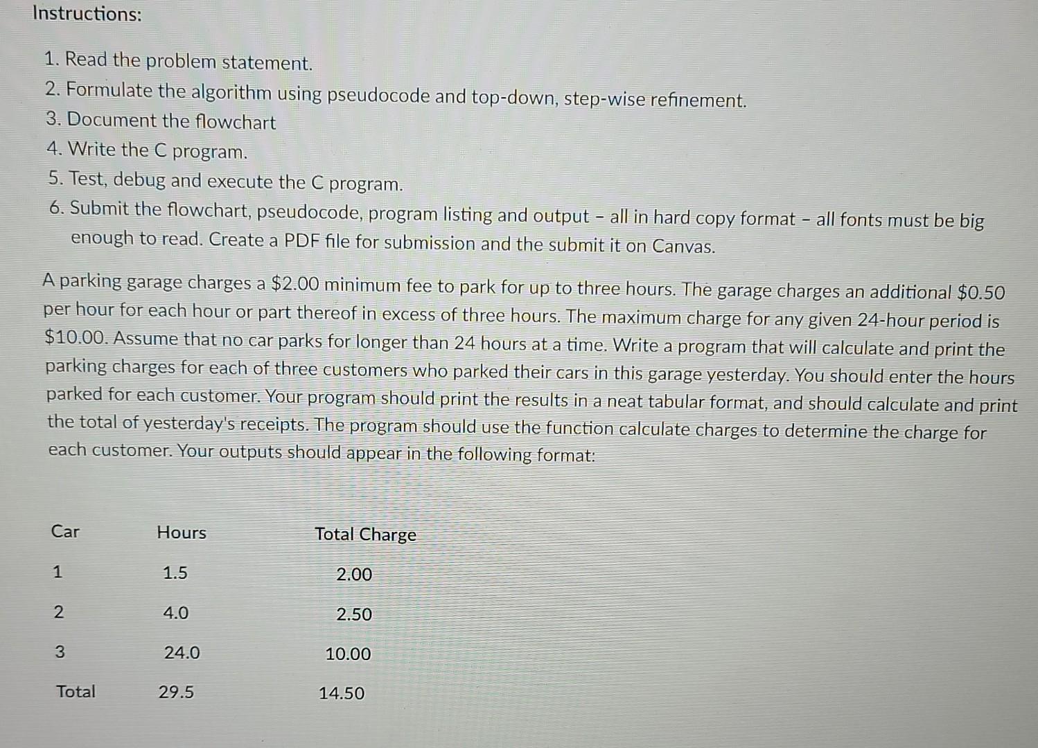 Solved Instructions: 1. Read the problem statement. 2. | Chegg.com Solved Instructions: 1. Read the problem statement. 2. | Chegg.com